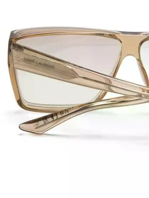 Saint Laurent Square-frame Sunglasses - Neutrals