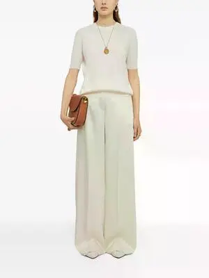 JIL SANDER Wide-leg Tailored Trousers - White