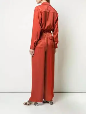 Opening Ceremony Zip-front Long-sleeve Jumpsuit