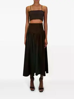 Azeeza Walton Crop Top - Brown