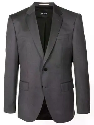 BOSS Single-breasted Fitted Blazer - Grey