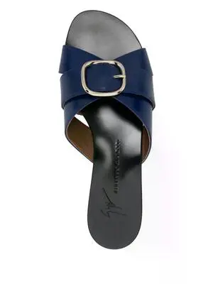 GIUSEPPE ZANOTTI Geraldine Flat Slides - Blue