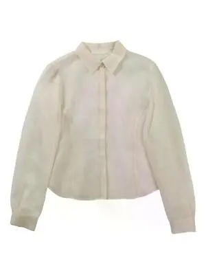 AMOMENTO Semi-sheer Shirt