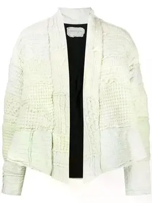 GREG LAUREN Patchwork-knit Wool Jacket