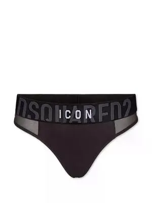 Dsquared2 Icon Mesh-panel Thong - Black