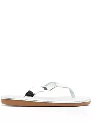 ANCIENT GREEK SANDALS Laconia Leather Sandals - Silver