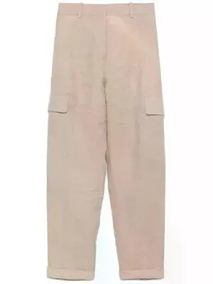 Eleventy Linen Cargo Trousers