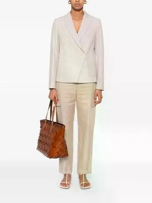 Eleventy Linen Cargo Trousers