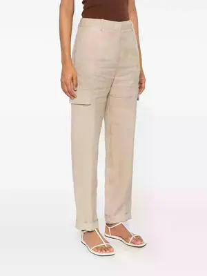 Eleventy Linen Cargo Trousers