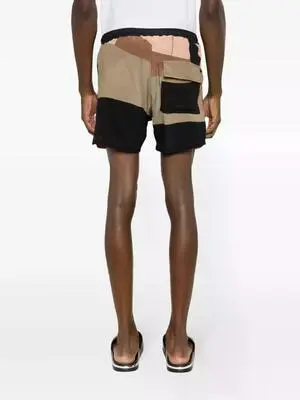 AMIR SLAMA Graphic-print Silk Shorts