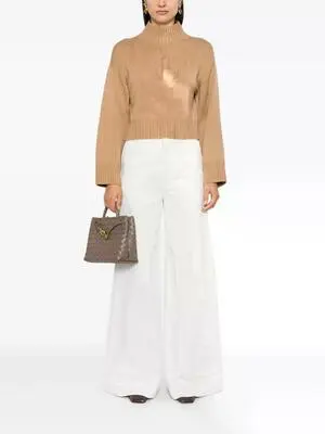 Fabiana Filippi Cropped Merino Wool Sweater