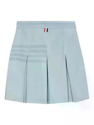 Thom Browne 4-bar Knitted Pleated Skirt