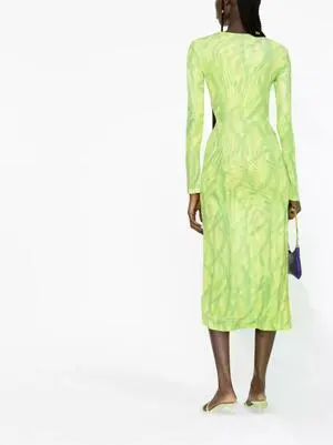 ROTATE BY BIRGER CHRISTENSEN Cut-out Ruched Dress