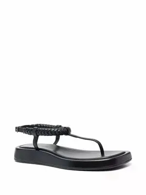 GIABORGHINI X Rosie Huntington-whiteley Thong Sandals - Black