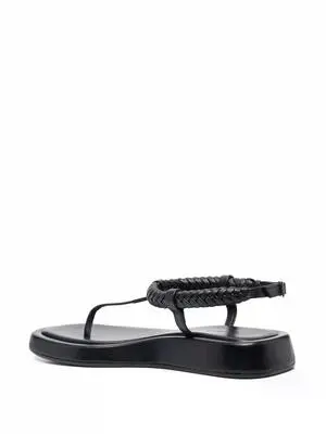 GIABORGHINI X Rosie Huntington-whiteley Thong Sandals - Black