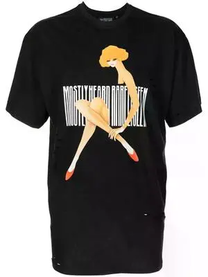 MOSTLY HEARD RARELY SEEN Barcode Graphic-print T-shirt