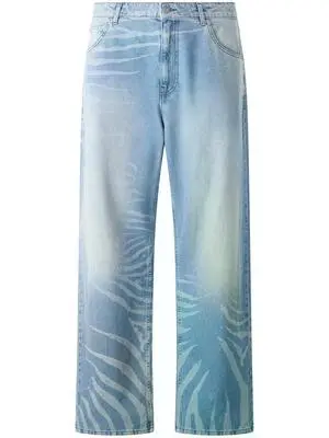 Roberto Cavalli Zebra-pattern Jeans