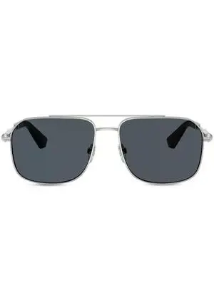 Burberry Logo-engraved Sunglasses - Silver