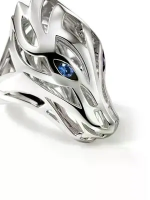 John Hardy Naga Sterling Sapphire Ring