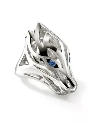 John Hardy Naga Sterling Sapphire Ring