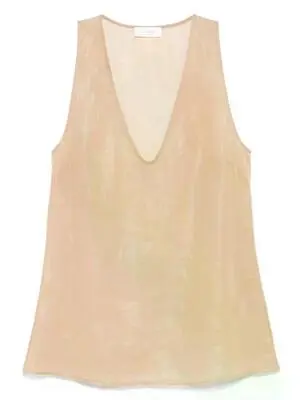 RUOHAN Sleeveless Plunge V-neck Top