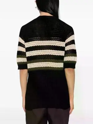 Tagliatore Striped Knit Top