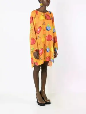 AMIR SLAMA Fruit-print Mini Dress