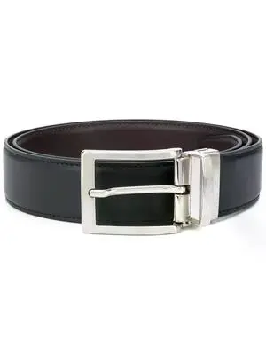 SCAROSSO Square Buckle Belt - Black