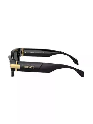 Versace Rectangle-frame Sunglasses - Black