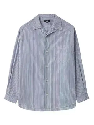 Comme Des Garçons Striped Button-up Shirt - Blue