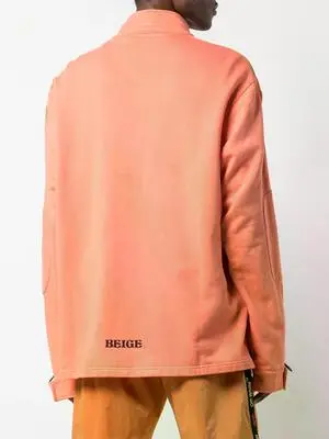 Off-White Contrast Panels Turtle Neck Sweatshirt