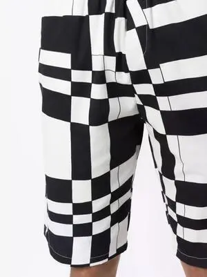 AMIR SLAMA Graphic-print Knee-length Shorts
