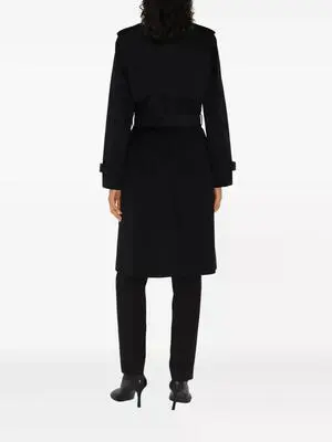 Burberry Double-breasted Trench Coat With Check Lining