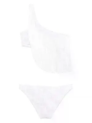Missoni One-shoulder Fringed Bikini - White