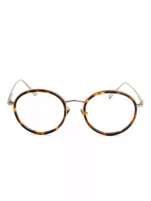 Linda Farrow Round-frame Glasses - Brown