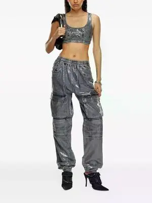 DIESEL® De-toppy-s Denim Crop Top