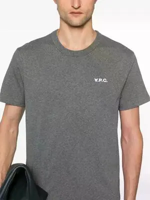 A.p.c. Logo Embroidered Crewneck T-shirt