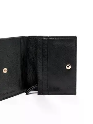 COCCINELLE Small Metallic Soft Wallet - Black