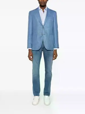 BOSS Mid-rise Straight-leg Jeans - Blue