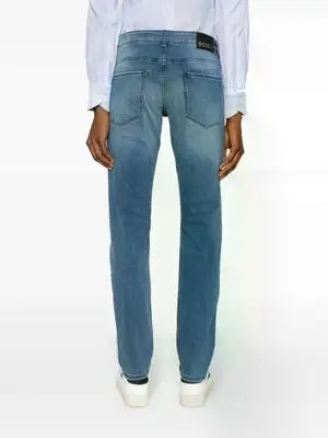 BOSS Mid-rise Straight-leg Jeans - Blue