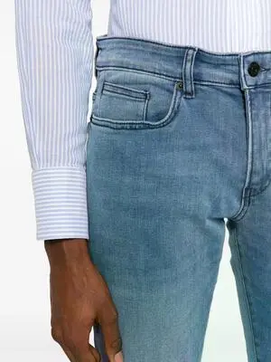BOSS Mid-rise Straight-leg Jeans - Blue