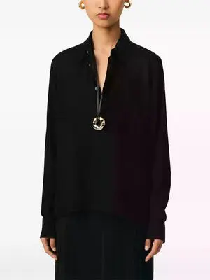 AMI Paris Long-sleeved Contrasted Shirt