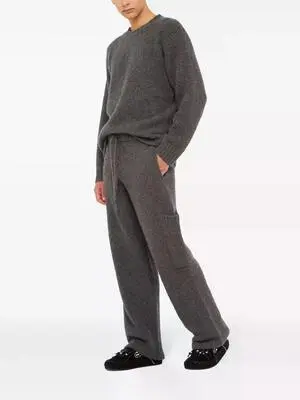 Alanui Ribbed Cashmere And Silk-blend Sweater - Grey
