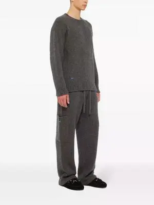 Alanui Ribbed Cashmere And Silk-blend Sweater - Grey