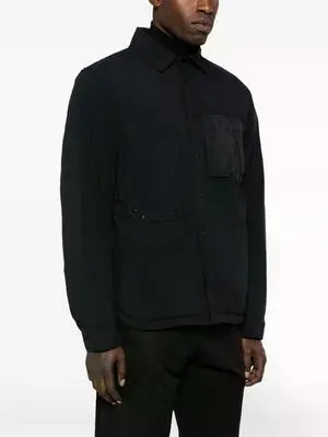 TEN C Padded Press-stud Shirt Jacket