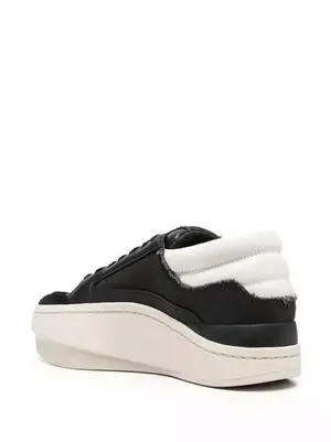 Y3 Centennial Lo Leather Sneakers - Black