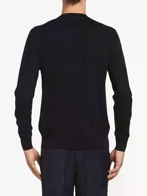 Prada Crew-neck Wool Jumper - Blue
