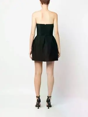 Philipp Plein Strapless Silk Mini Dress