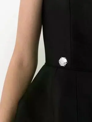 Philipp Plein Strapless Silk Mini Dress