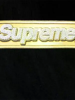 Supreme Logo Hoodie - Black